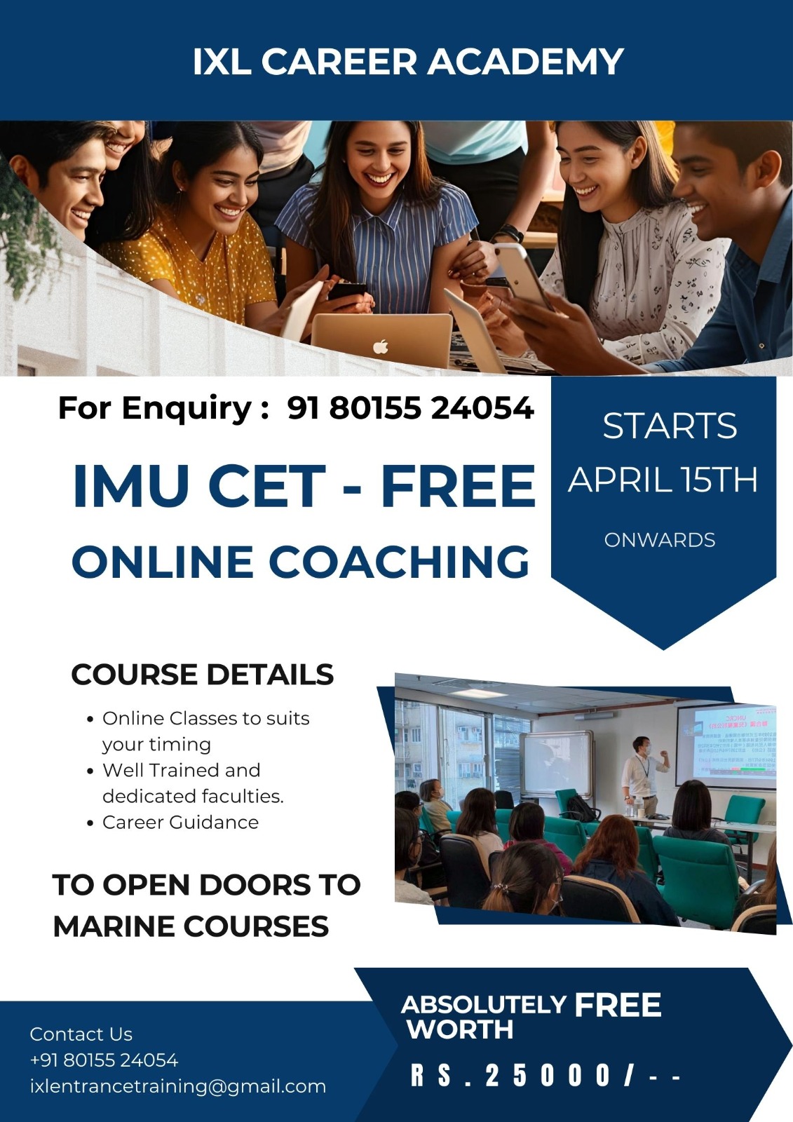 Free imu cet online coaching - ace your maritime entrance exam